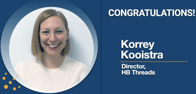 Korrey Kooistra Appointed New Director of HB Threads
